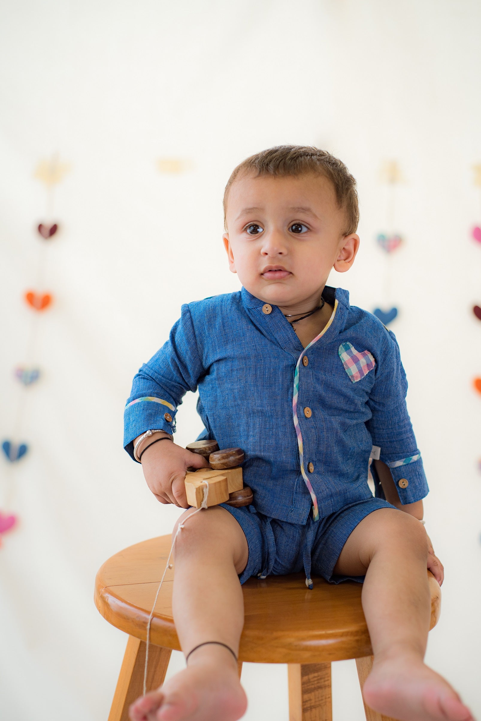 Neal Heart Shirt Set for 1 year to 2 years boys | Plumcheeks